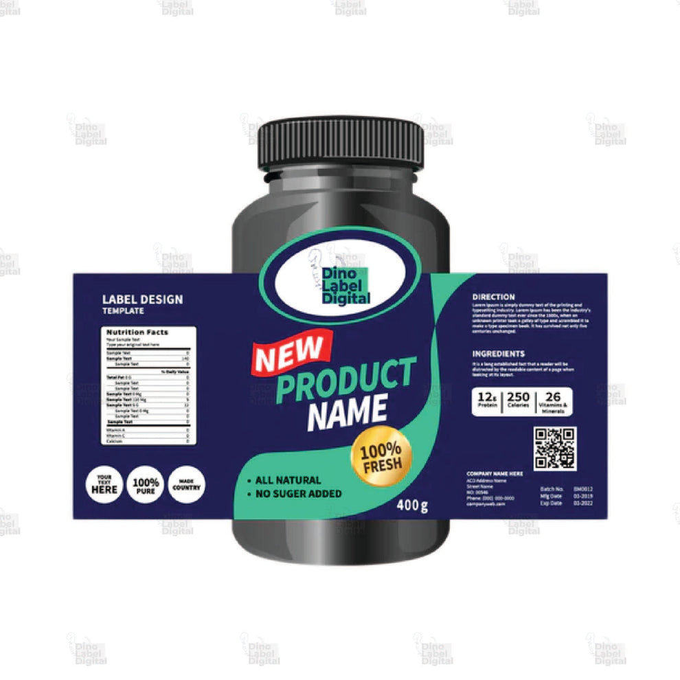 Health And Wellness Labels | Low MOQ | DinoLabelDigital – DinoLabelDigital®